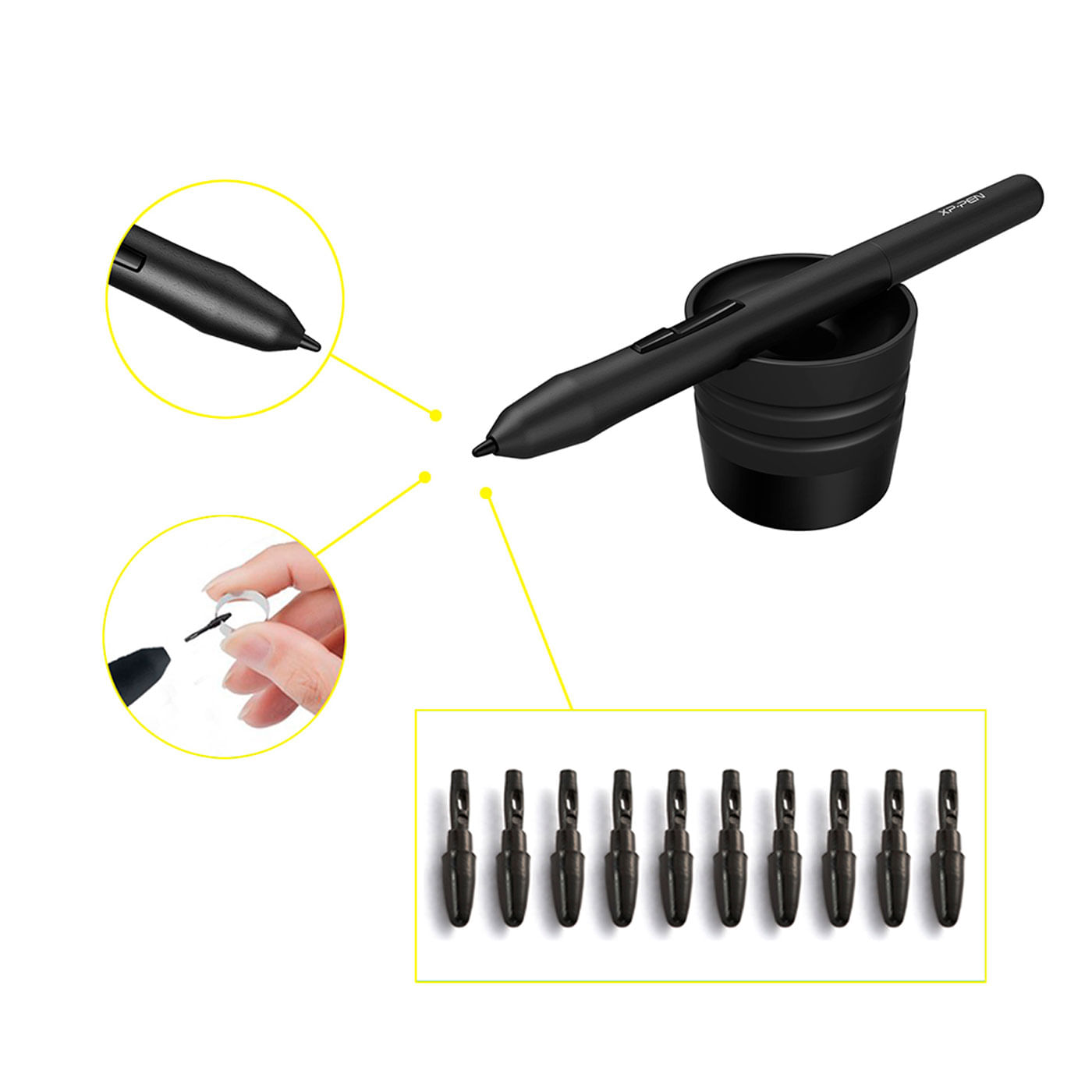 Puntas de repuesto XP-PEN AC04/P01 Drawing Pen Points
