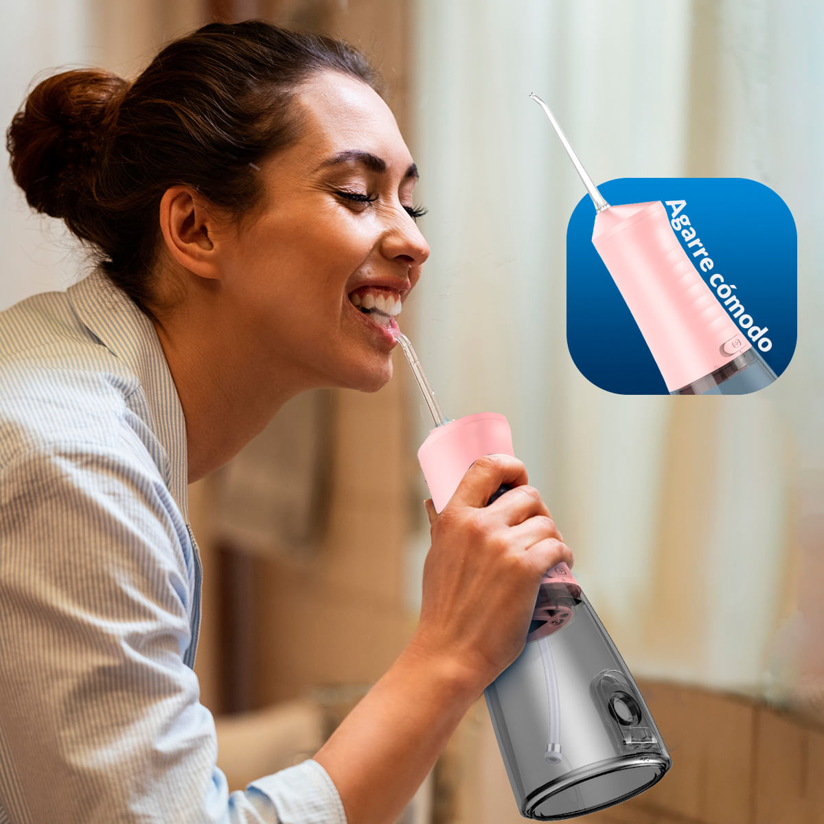 Irrigador Bucal Portátil JTF F300 ROSA